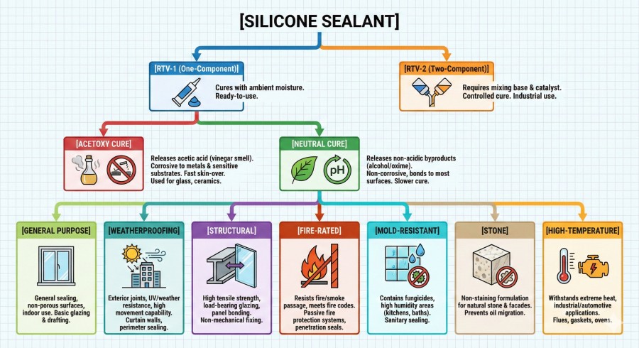 Understanding Silicone Types: RTV, Acetoxy, Neutral-Cure, And More – BOPIN